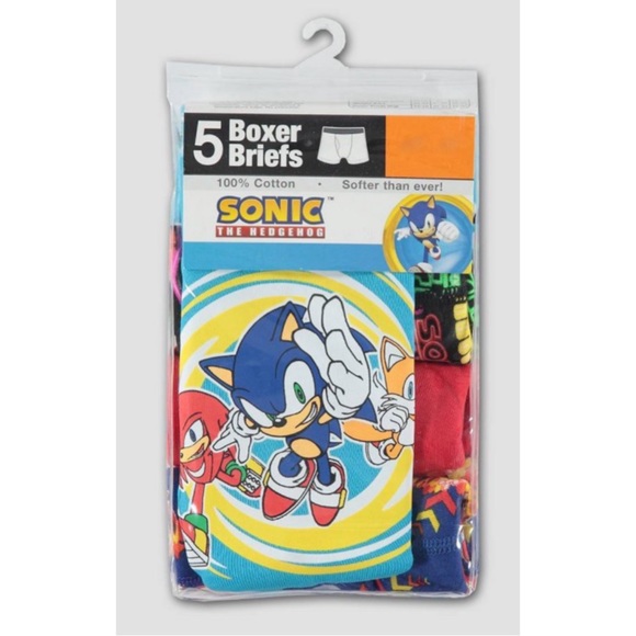Sonic | Accessories | Walmart Sonic The Hedgehog 5pk Underwear New ...